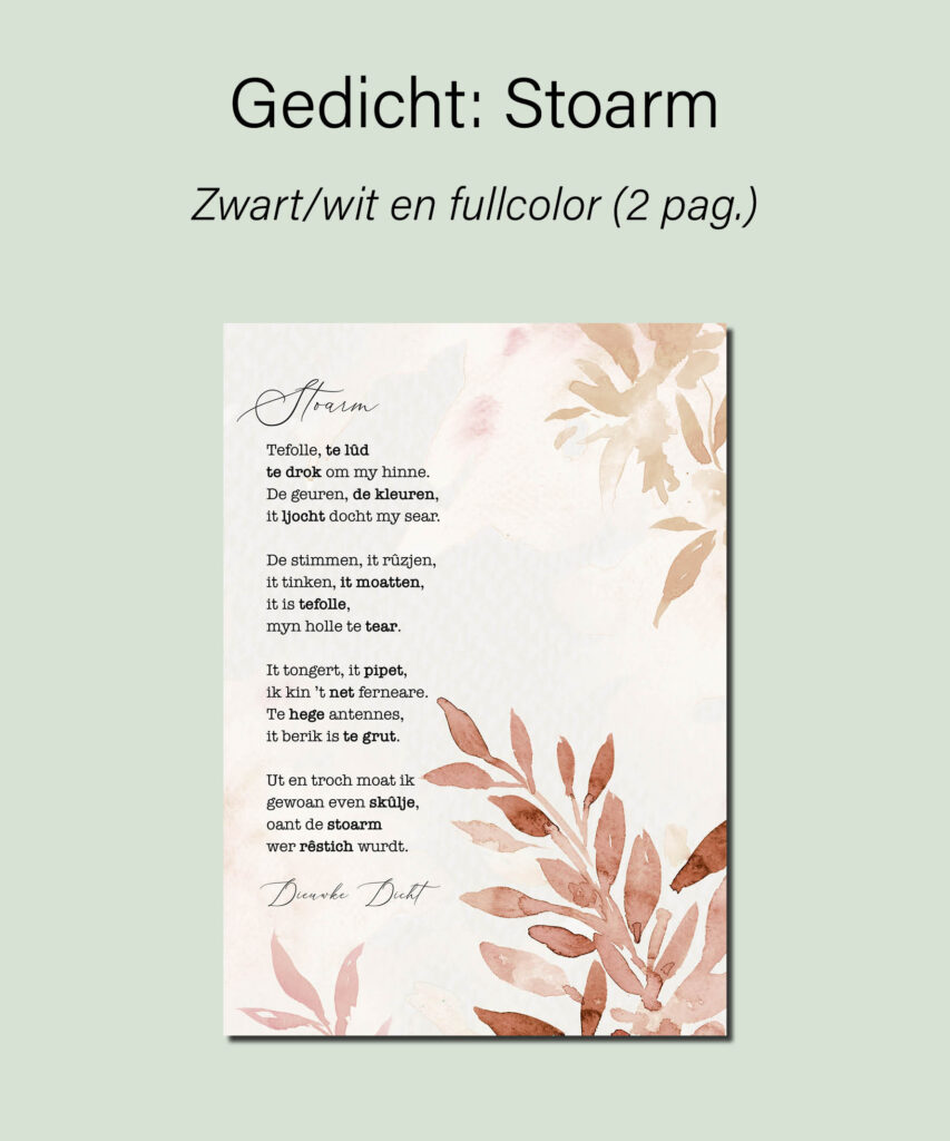 Gedicht: Stoarm - PLAN & PAPIER